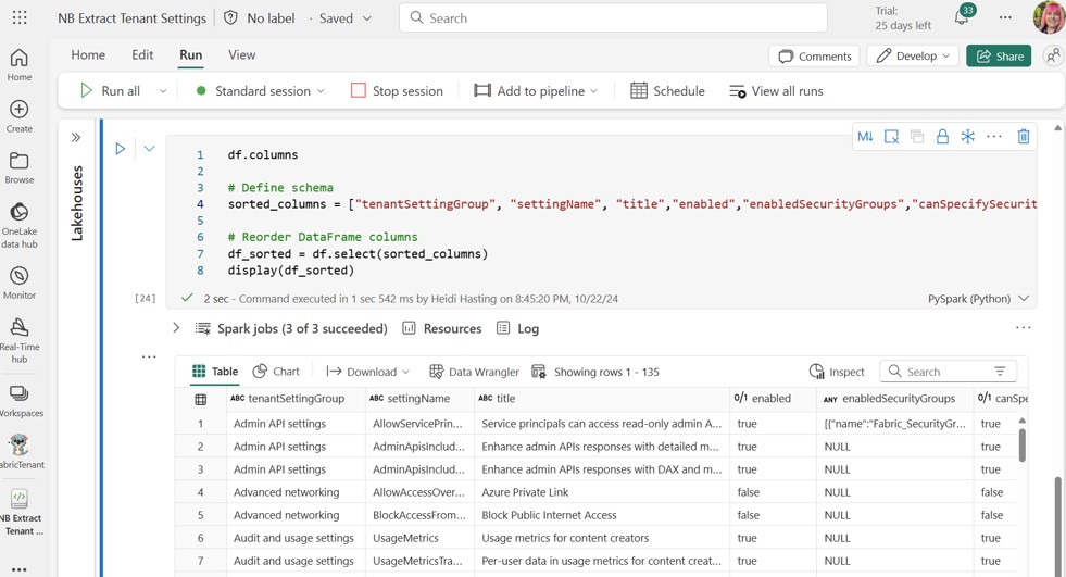 Fabric Tenant Admin Settings – Heidi's Blog